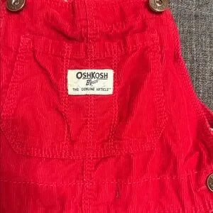 OshKosh B'gosh | Dresses | Oshkosh Bgosh Red Corduroy Jumper Dress ...